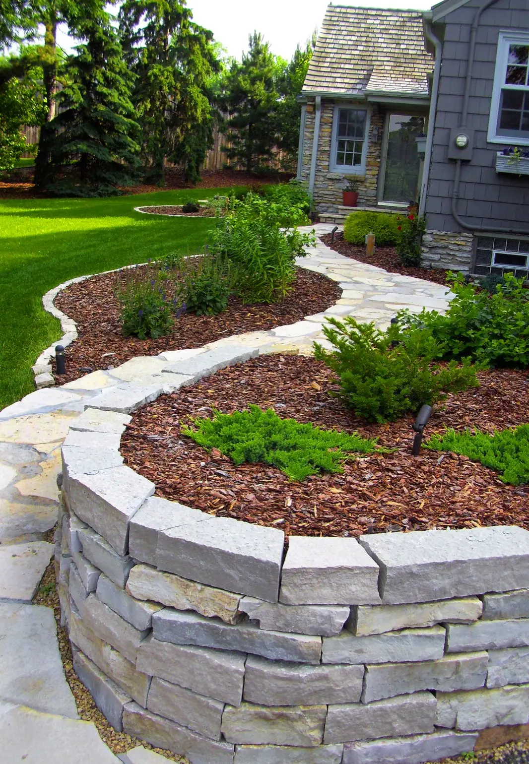Natural Stone Retaining Walls | CCS - Minneapolis Concrete Contractor ...